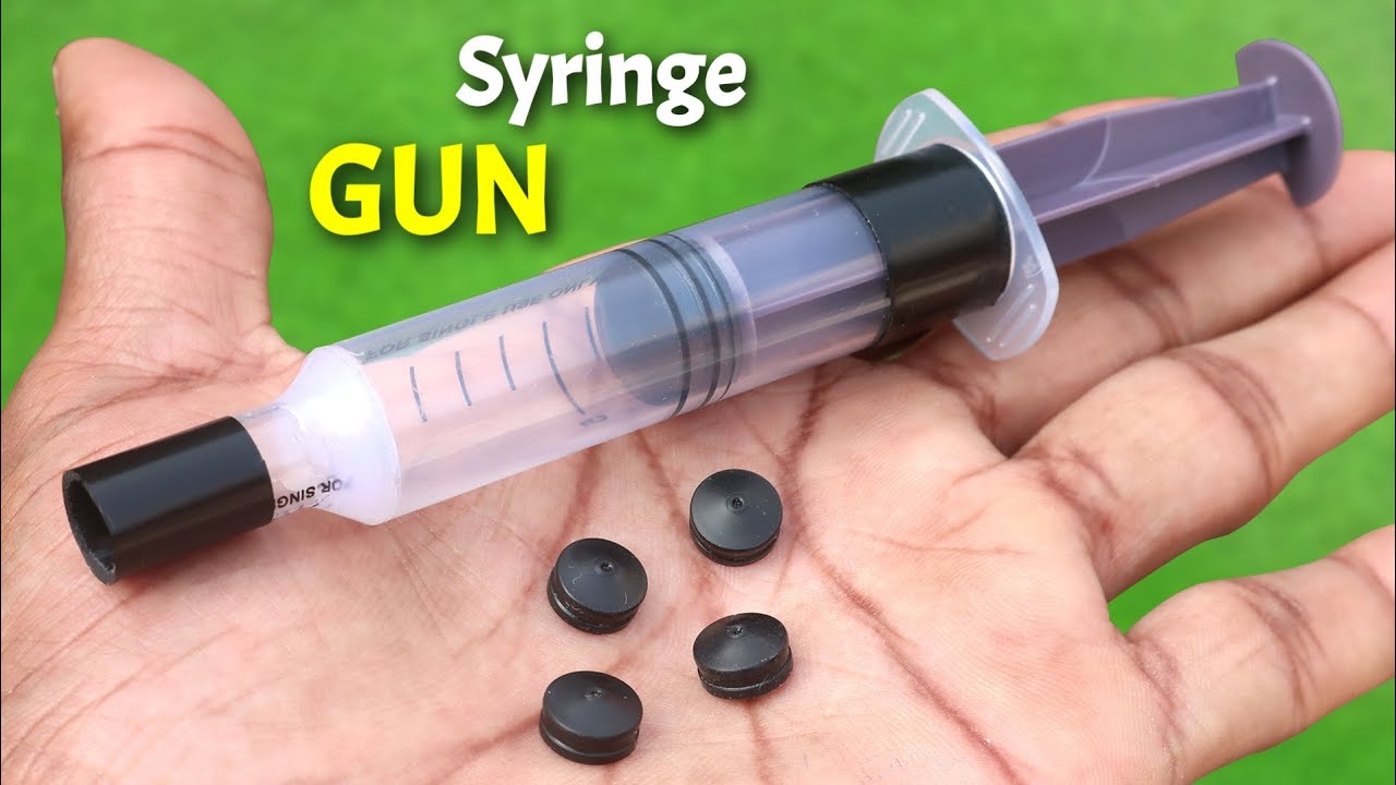 How to make syringe gun in hindi | How to make gun at home | Homemade ...