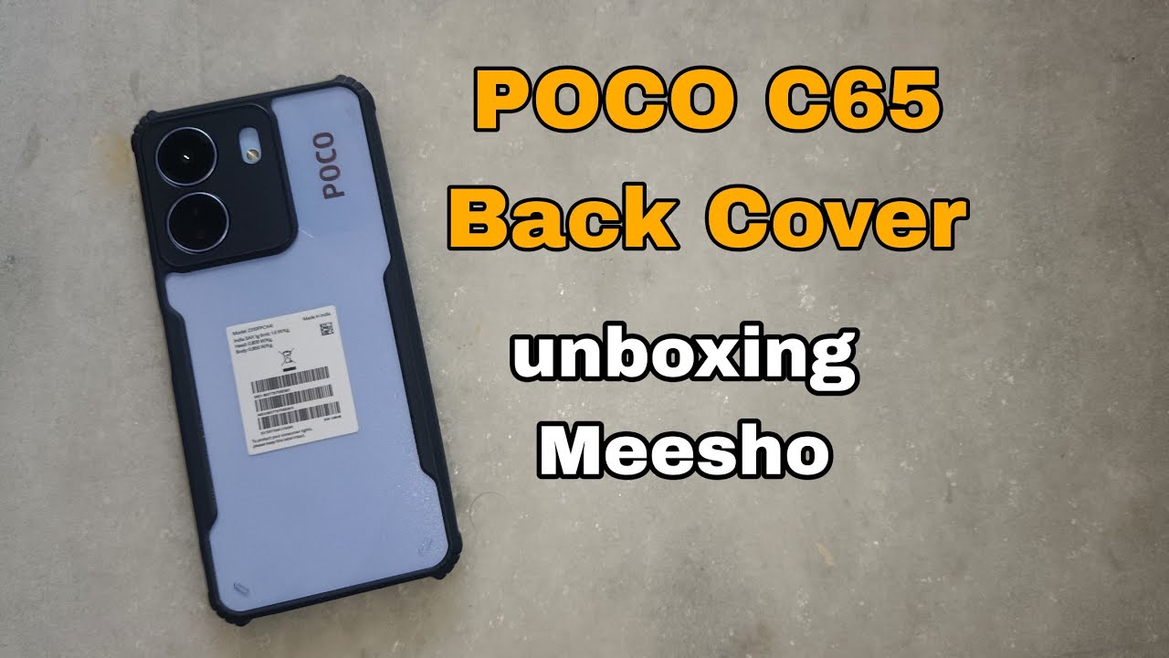 poco c65 back cover from meesho unboxing #poco #cover #meesho #unboxing ...