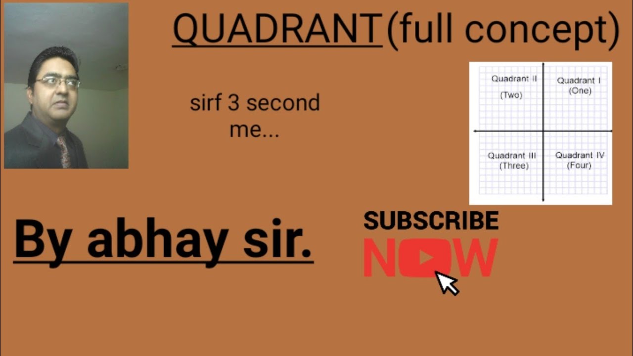 Quadrant In Trignometry Youtube 0173