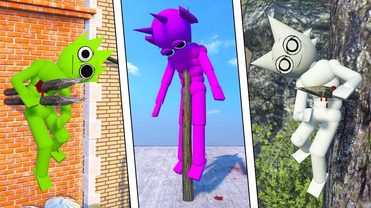Sprunki NPC Ragdoll VS SPIKES! Epic Falls Compilation #1 - YouTube