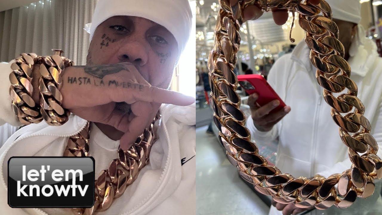 New York Rapper Los Gunna Just Got The Heaviest Gold Chain From Benny ...