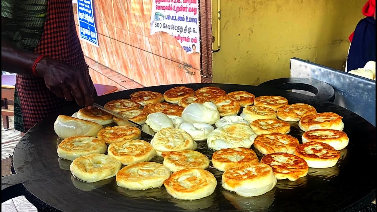 Famous Bun Parotta Shop Sells 1000s Per Day | Indian Street Food ...