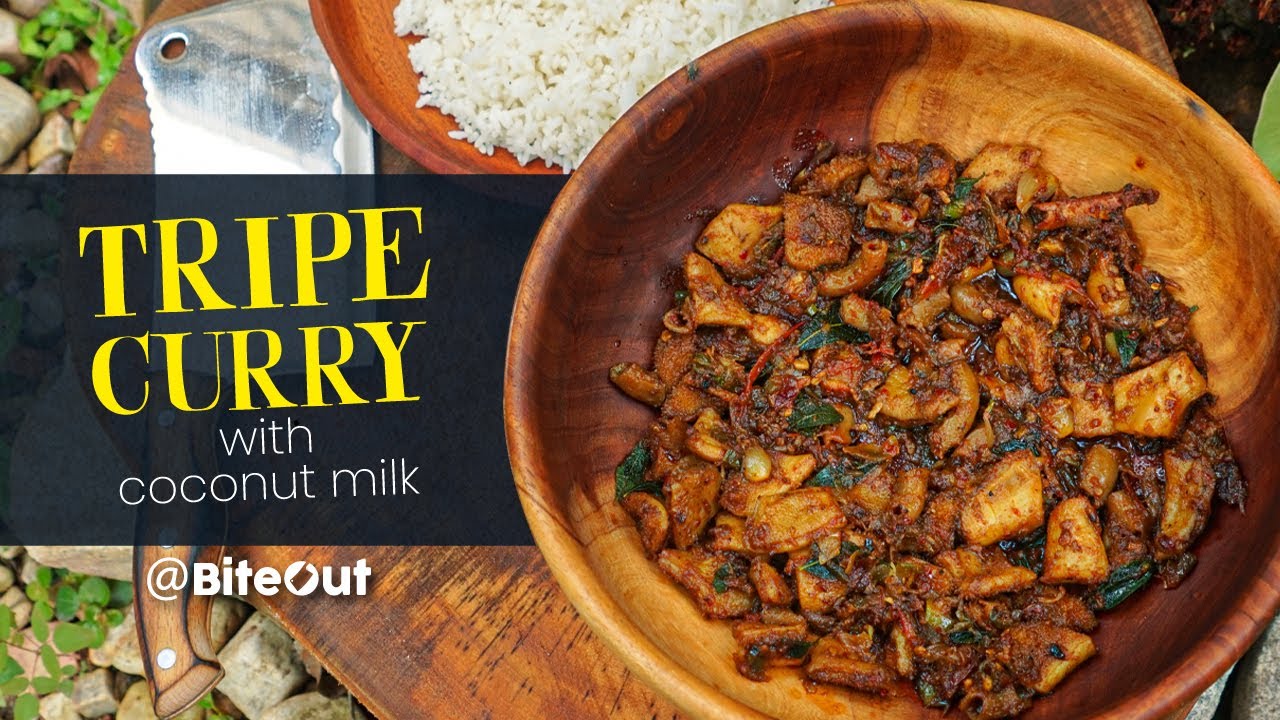 Tripe Curry with coconut milk | Sri Lankan Style | Village cooking ...