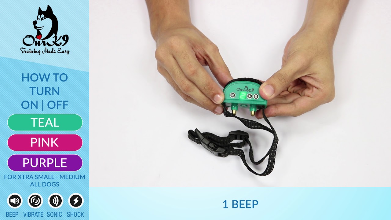 Bark Collar - Our K9 - How to Turn Your Dog Bark Collar On & Off - YouTube