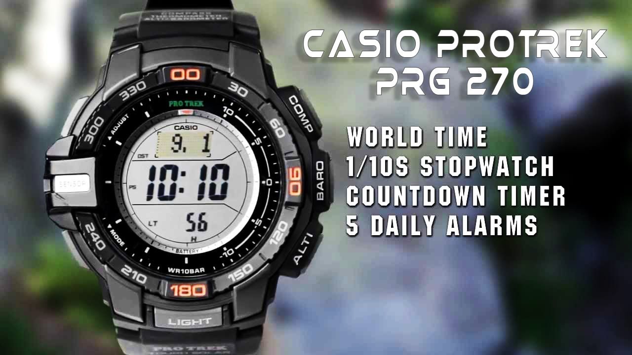 Casio Protrek PRG 270 Jam Outdoor dengan Altimeter barometer compass ...