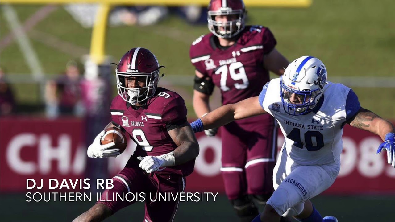DJ Davis a RB for SIU | Life and Football - YouTube