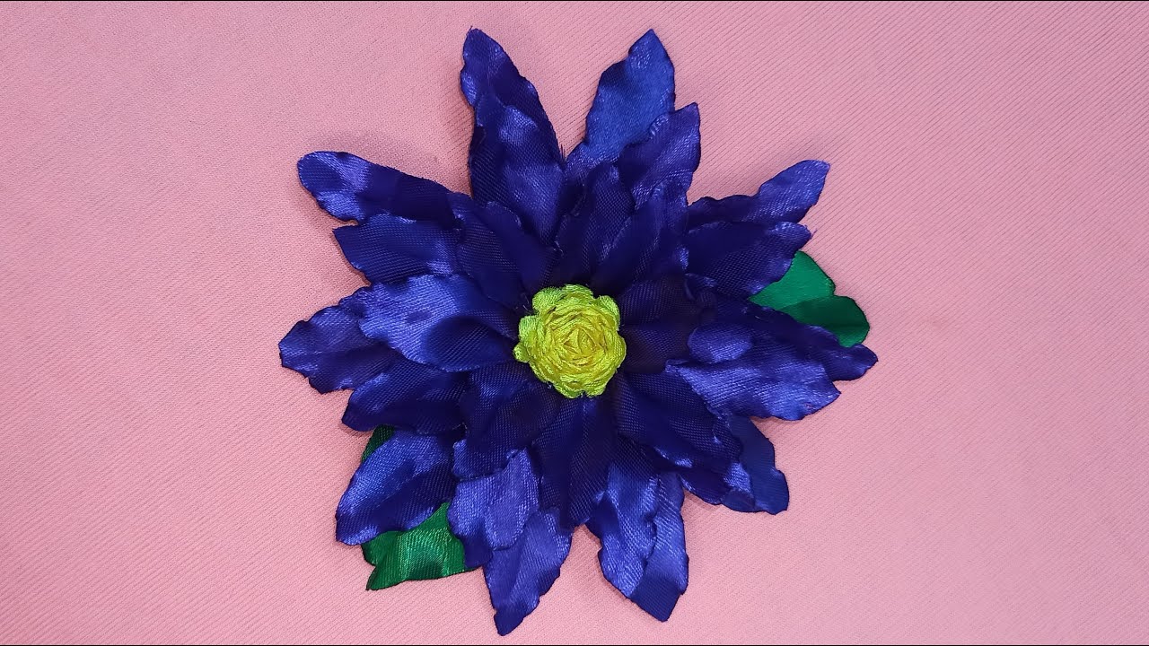 WILD FLOWER MAKING || HAND FLOWER CRAFTS || RIBBON CRAFTS - YouTube
