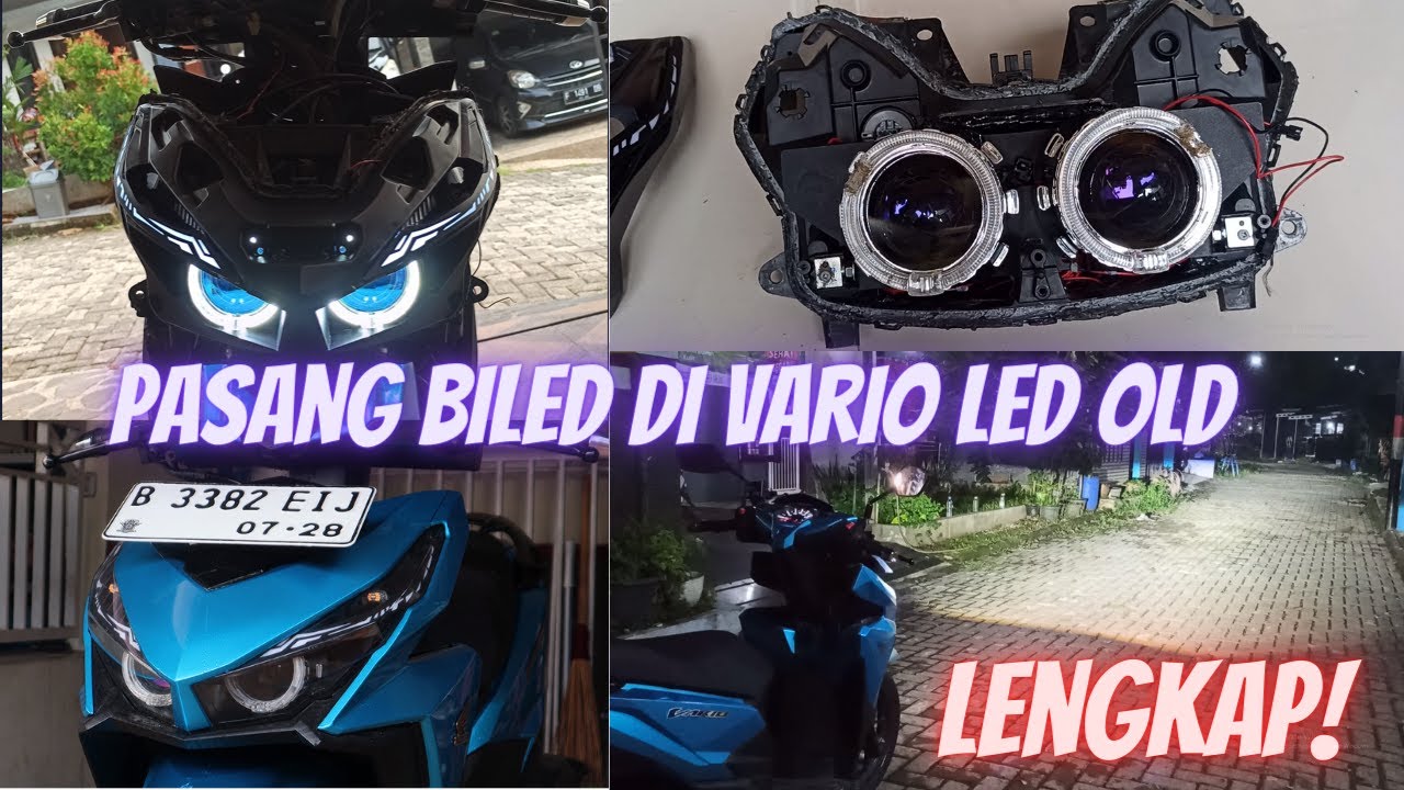 PASANG BILED DI VARIO LED OLD | VYNIX P3 | CARA PASANG BILED | - YouTube