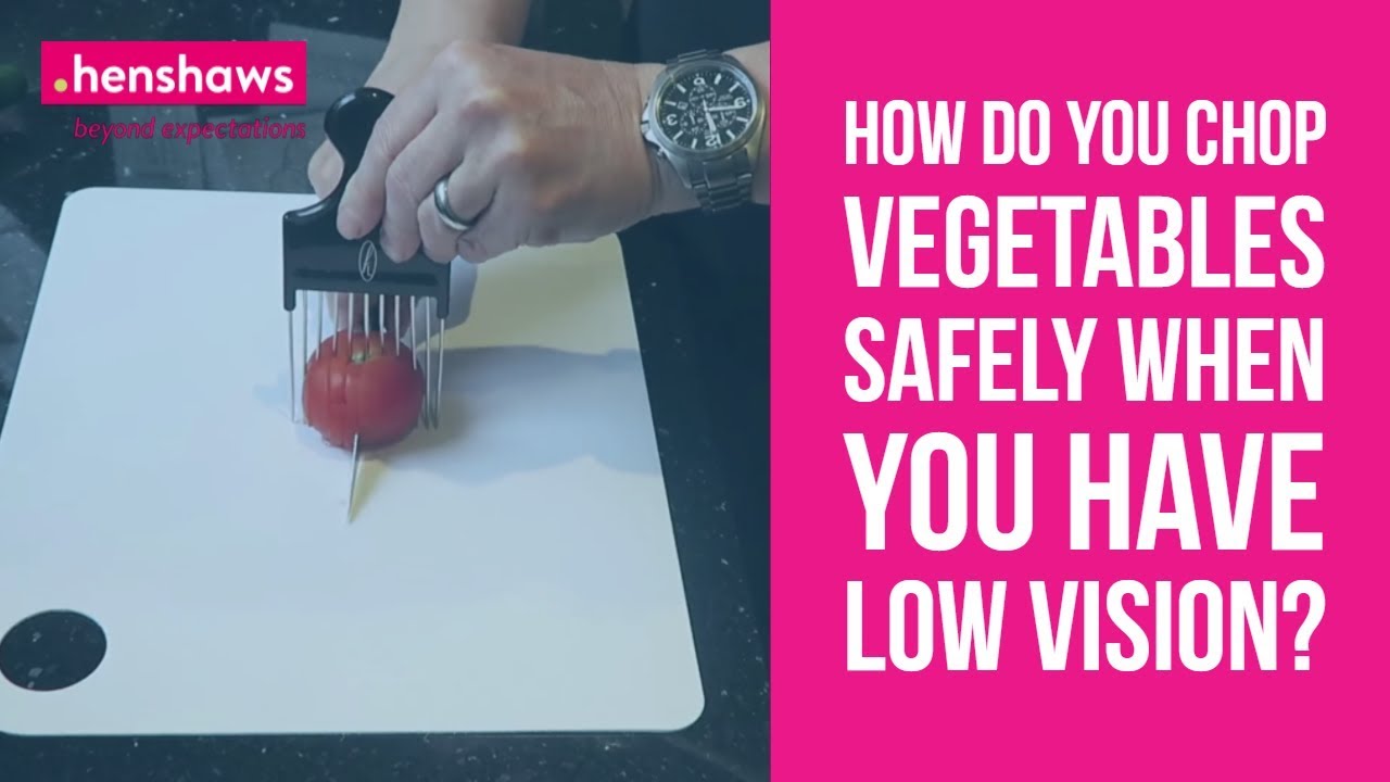 Cooking with sight loss: how to chop veg safely - YouTube