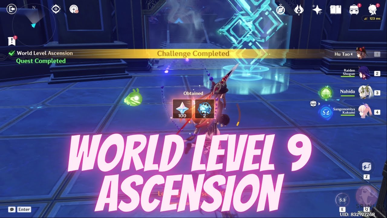 World Level 9 Ascension Genshin Impact - YouTube