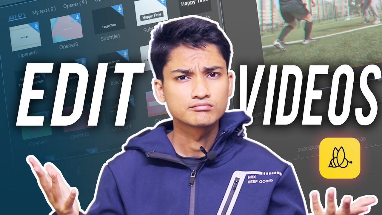 VIDEO EDITING TUTORIAL EASIEST!! - BeeCut Video Editor Tutorial | HINDI - YouTube