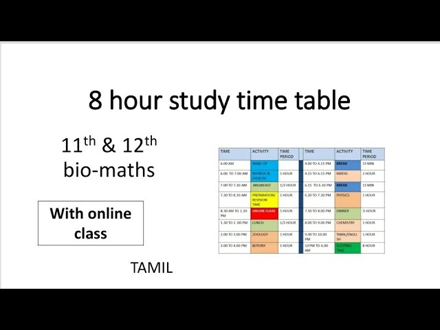 Timetable mathematics - vametnh