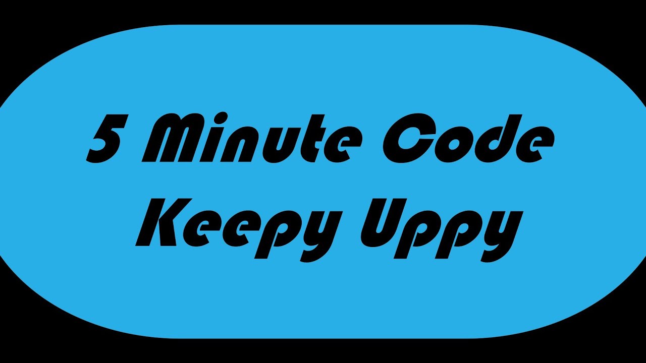 5 Minute code - Keepy Uppy Scratch - YouTube