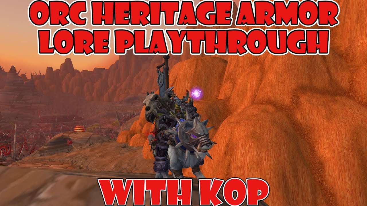 Lore Playthrough Orc Heritage Armour Questline - YouTube