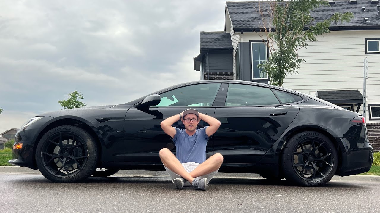 I Crashed Kyle's Tesla Model S Plaid - YouTube