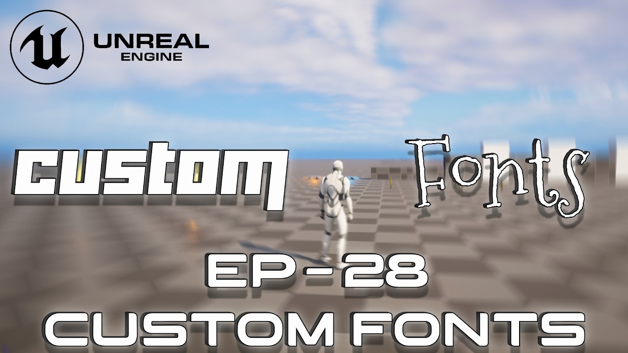 Créer un Platformer en 30 Jours sur UNREAL ENGINE 5 - Épisode 28 : Importer une Police ...
