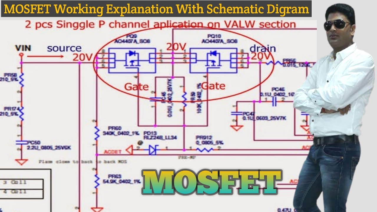 MOSFET Working Explanation with Schematic Digram Online Class 10 - YouTube