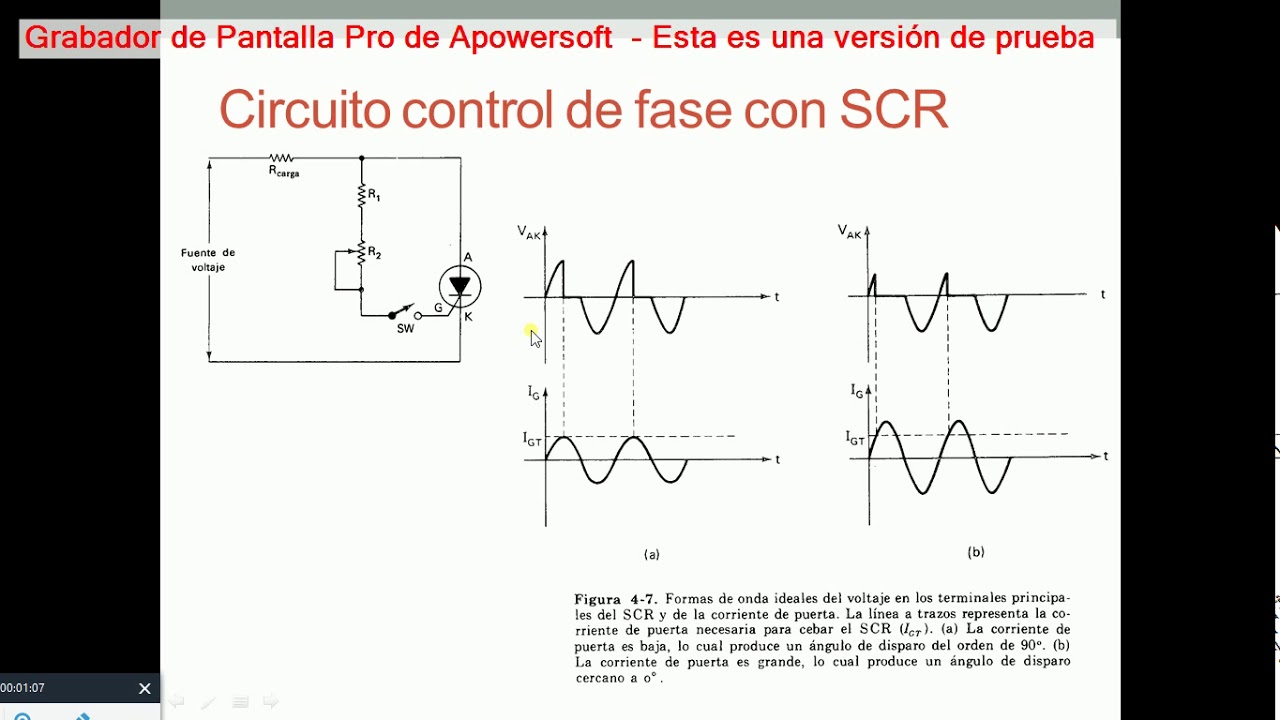 Circuito control de fase con SCR - YouTube