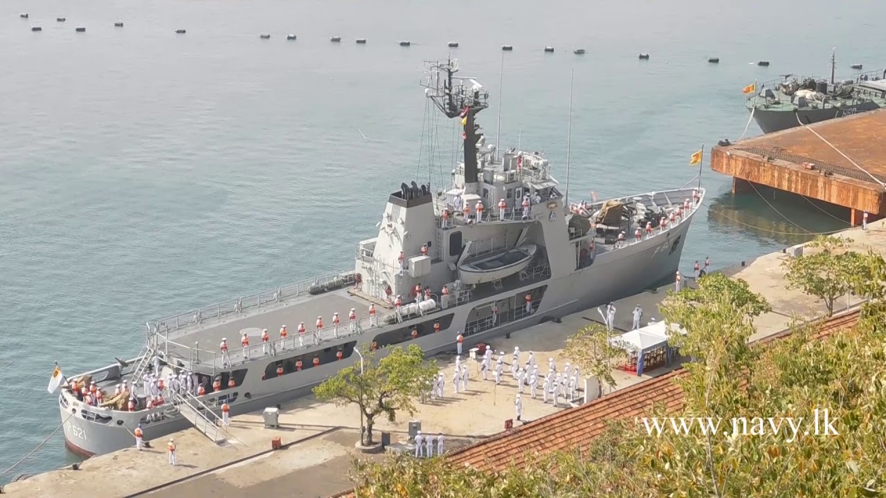 SLNS Samudura leaves for Singapore - YouTube