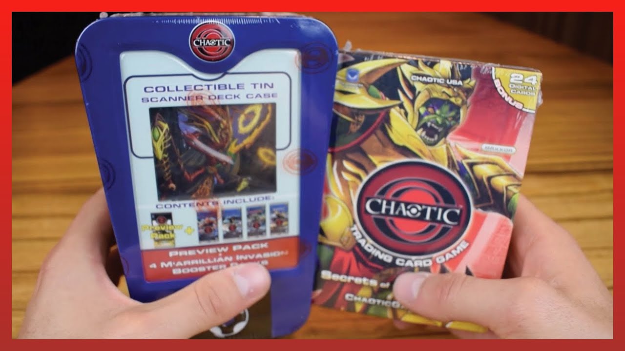 *OPENING VALUABLE CHAOTIC CARDS* FIRE & STONE TIN / SOTLC DECK - YouTube