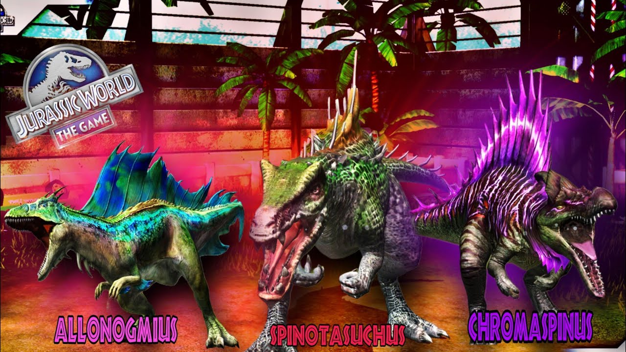 The Ultimate Trio of Power! Max Level Hybrids Spinotasuchus ...