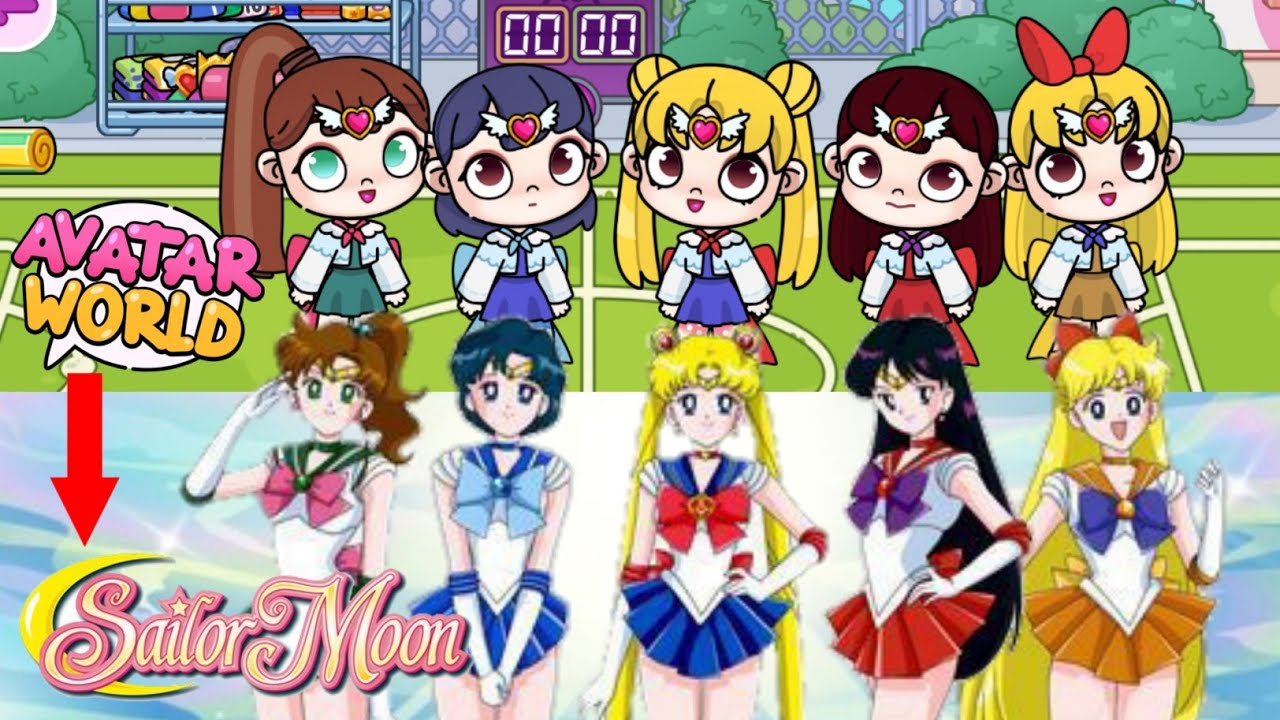 HOW TO MAKE CHARACTER SAILOR MOON IN AVATAR WORLD / MAKING CHARACTER ...