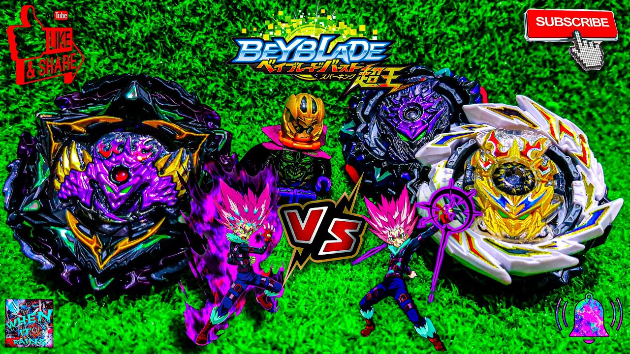 Lucifer The End Vs Variant Lucifer & First Uranus | Beyblade Burst ...