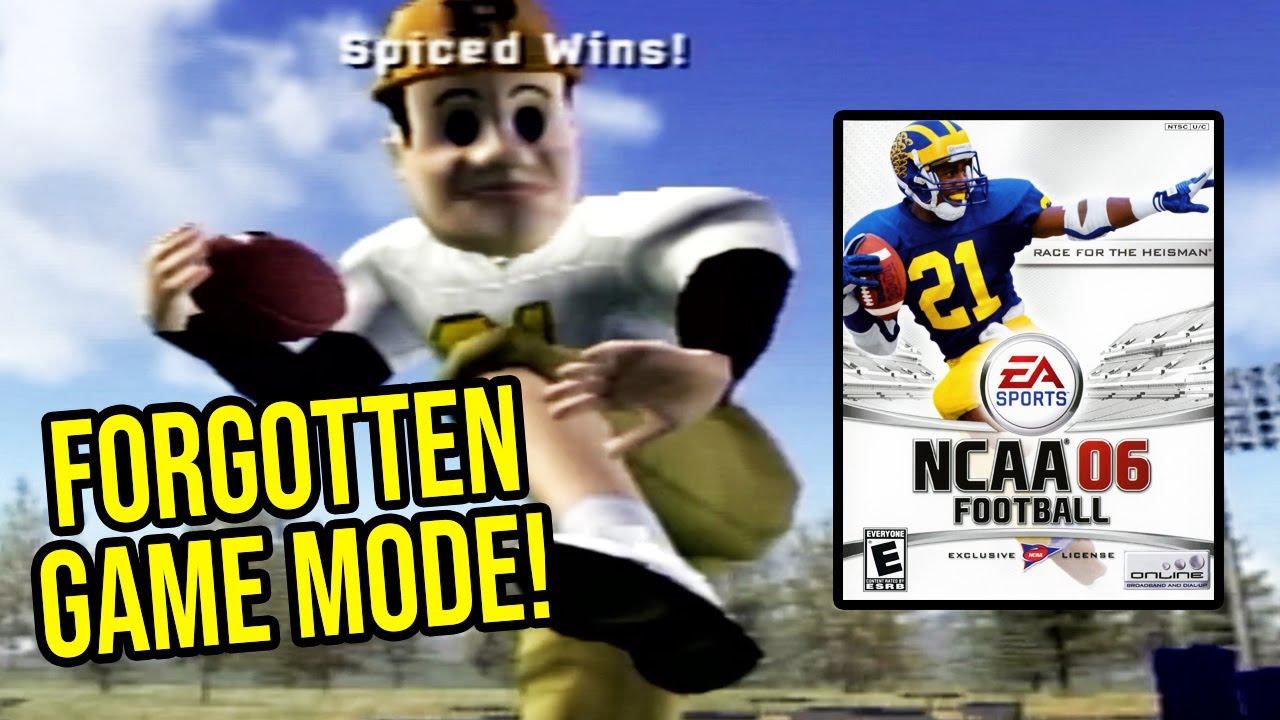 NCAA Football 06 FORGOTTEN GAME MODE! | Spring Drills with MASCOTS! # ...