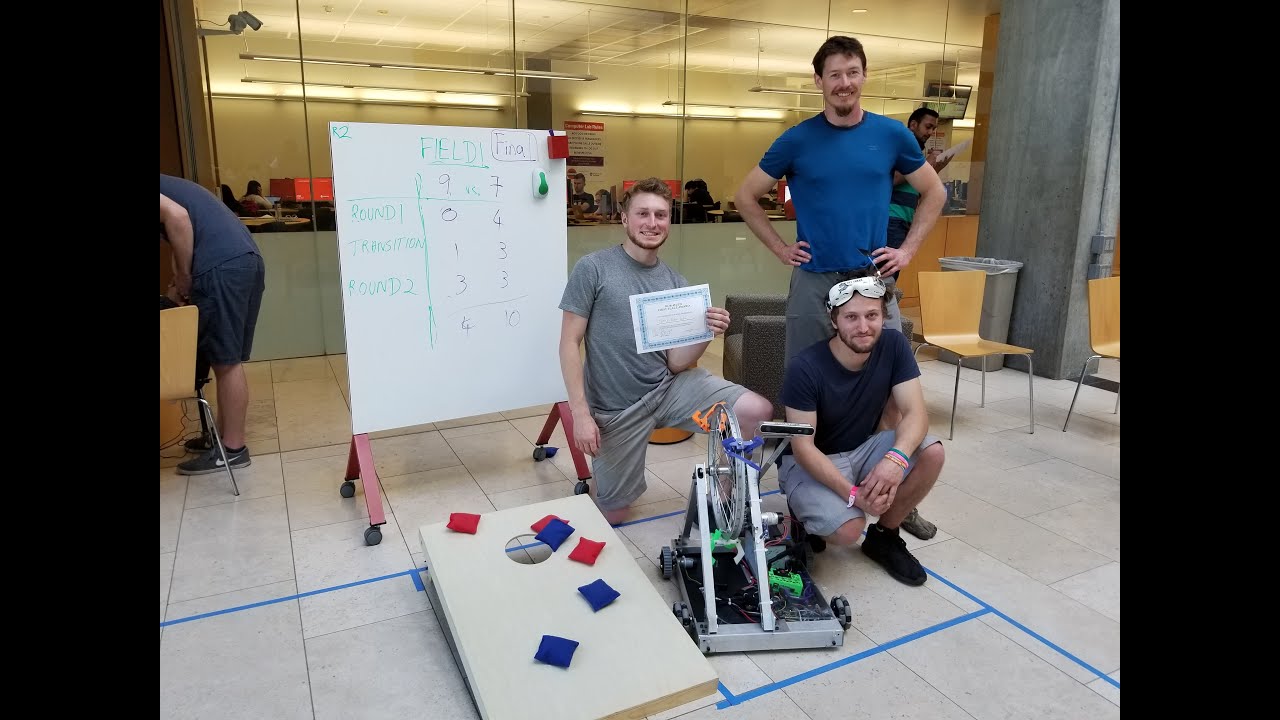 Applied Robotics 421 - Cornhole Throwing Robot Final Round Oregon State University - YouTube