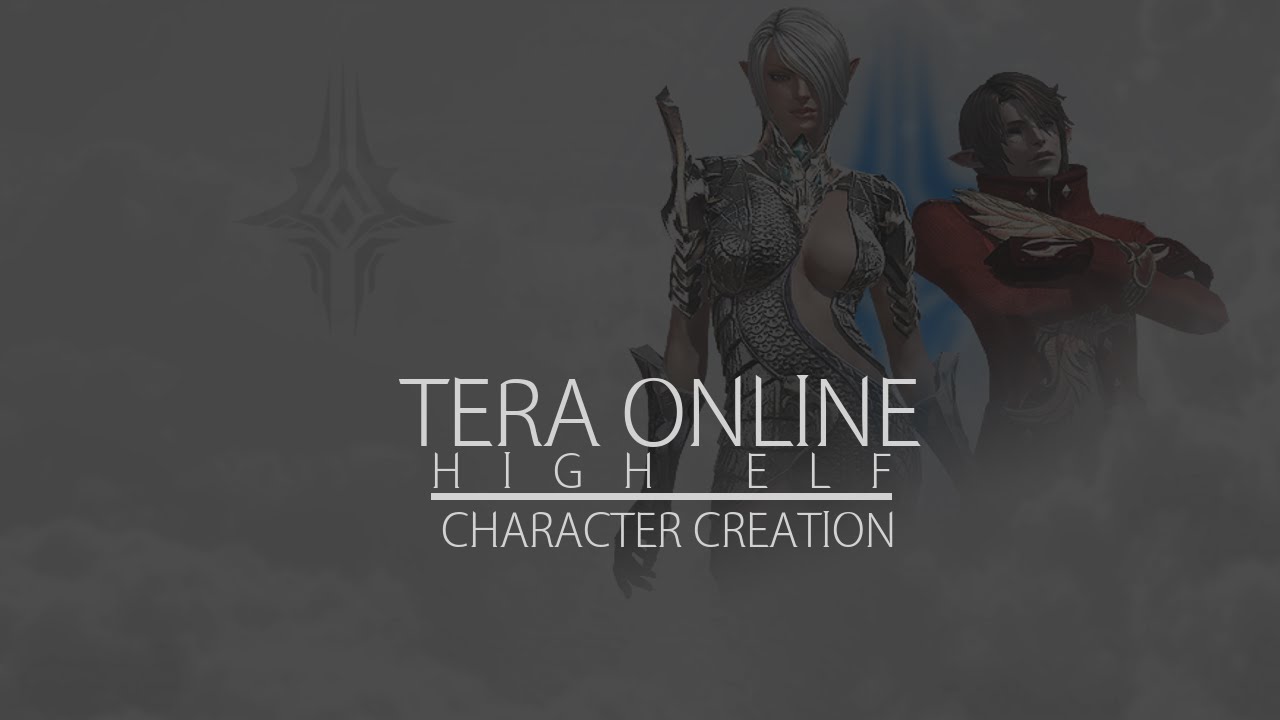 Tera Online - High Elf Character Creation (Female & Male) - YouTube