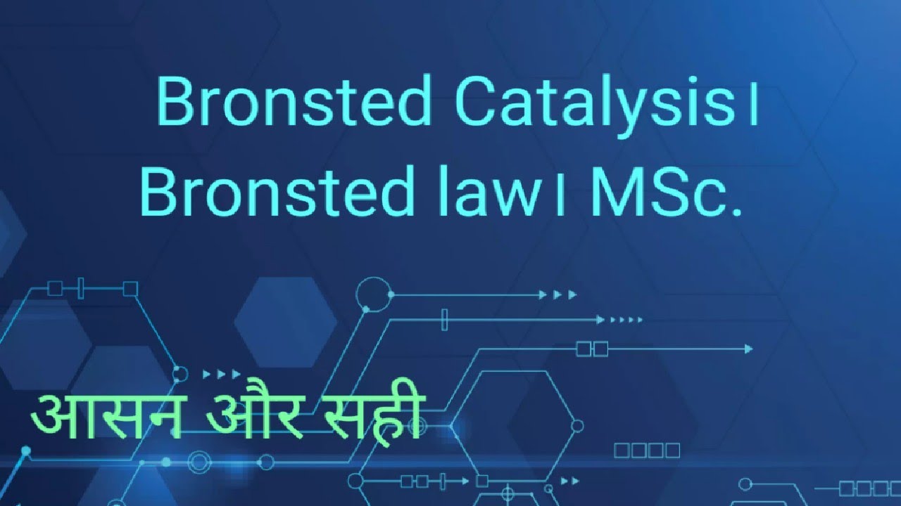 Bronsted Catalysis। Bronsted law। MSc. - YouTube