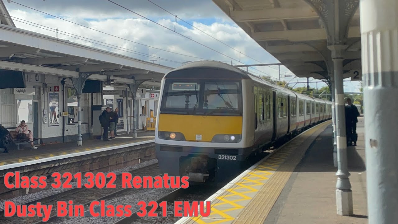Greater Anglia (Southend) Class 321302 Renatus Class 321 Dusty Bin EMU ...