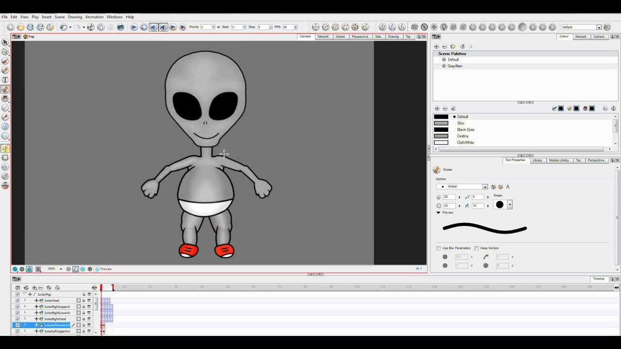Tutorial: Animate Pro - Adding tone/highlight w/ blur to character ...