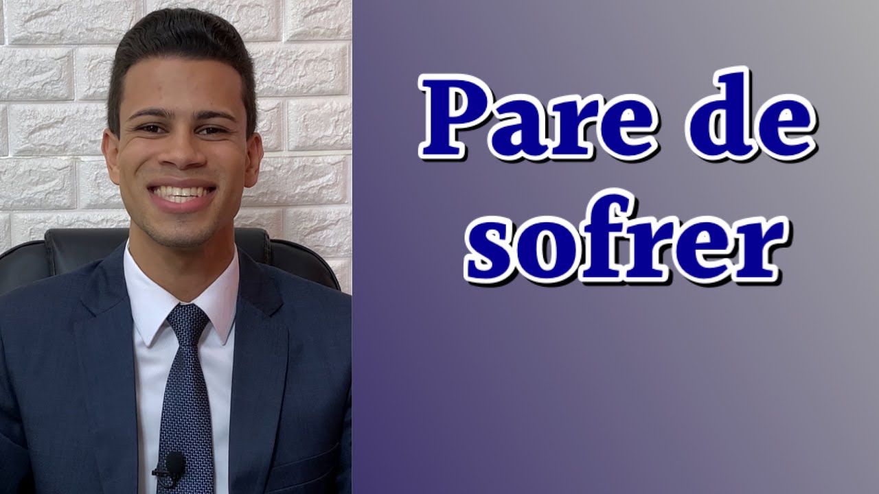 Como parar de sofrer? - YouTube