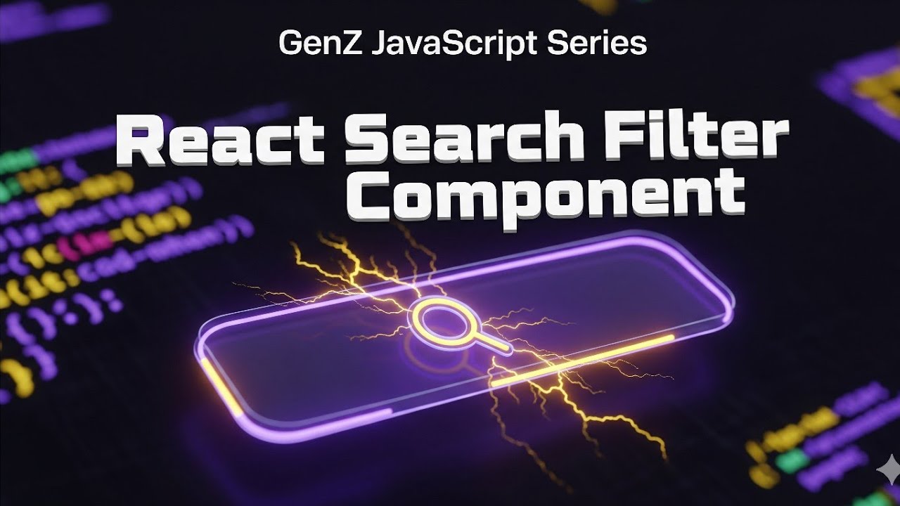 React Search Filter Component: Live Filtering with Hooks (GenZ ...
