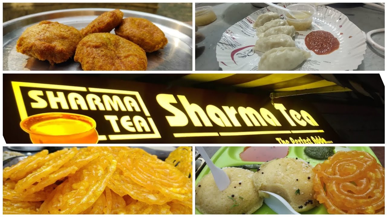 Evening snacks day out | yummy veg momo 🤤| Sharma Tea Salt Lake | non ...