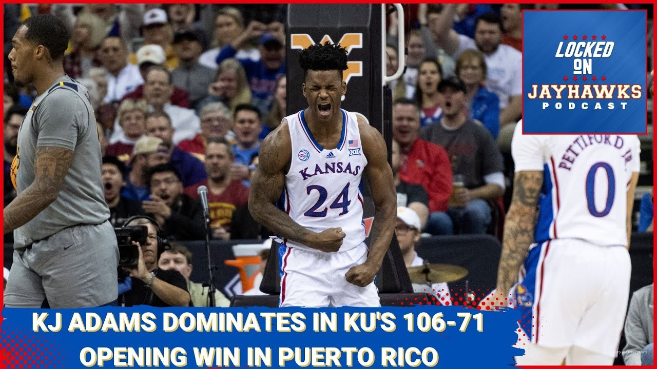 KJ Adams Dominates in Kansas Jayhawks Basketball's Opening Win in ...