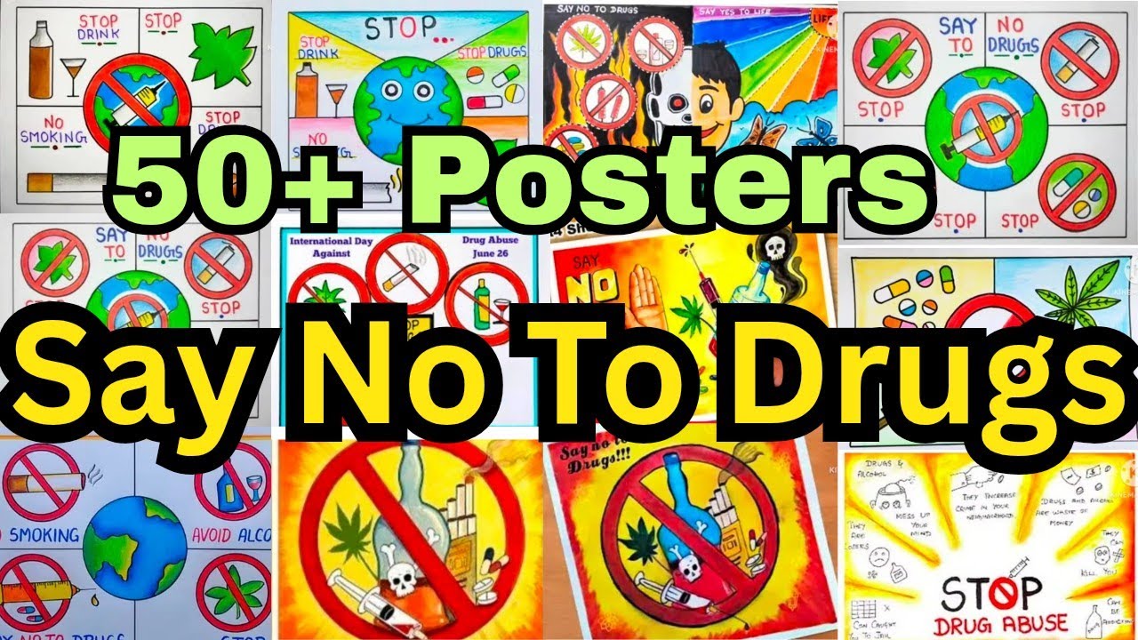 How To Draw Say Not To Drugs Drawing | International Day Against Drug ...