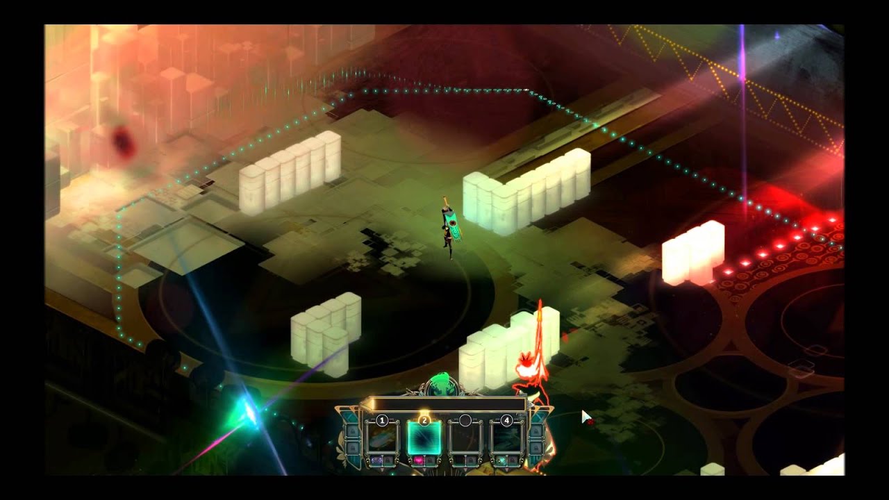 Flawkes Plays: Transistor - Sybil (first boss) - YouTube