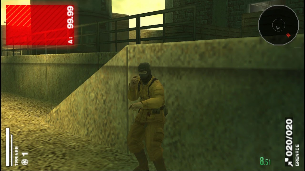 MGS: Portable Ops Plus - Training: Grenade [Easy] in 0:13 (Supply Depot ...