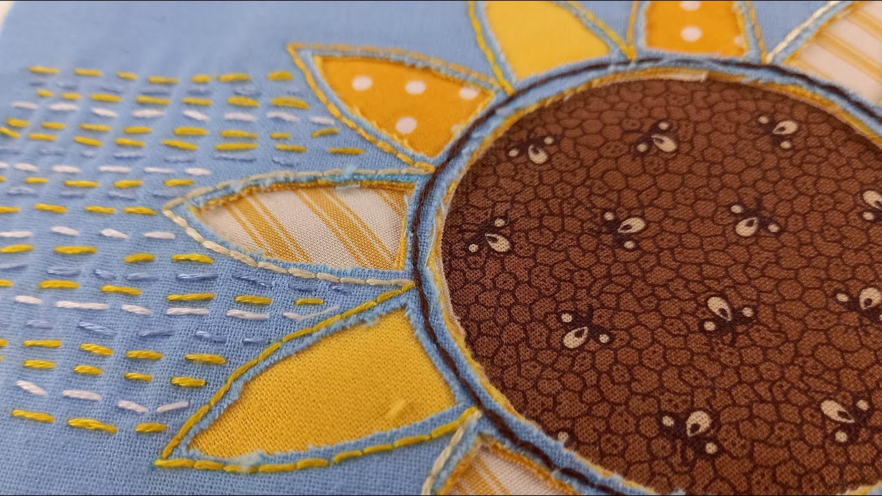 Make a Sunny Sunflower Quilt Block with me |Winging It 2023 | The ...