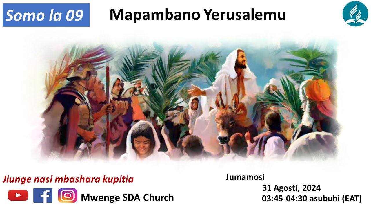 #LIVE Mapambano Yerusalemu || 31.08.2024 || Mwenge SDA Church - YouTube