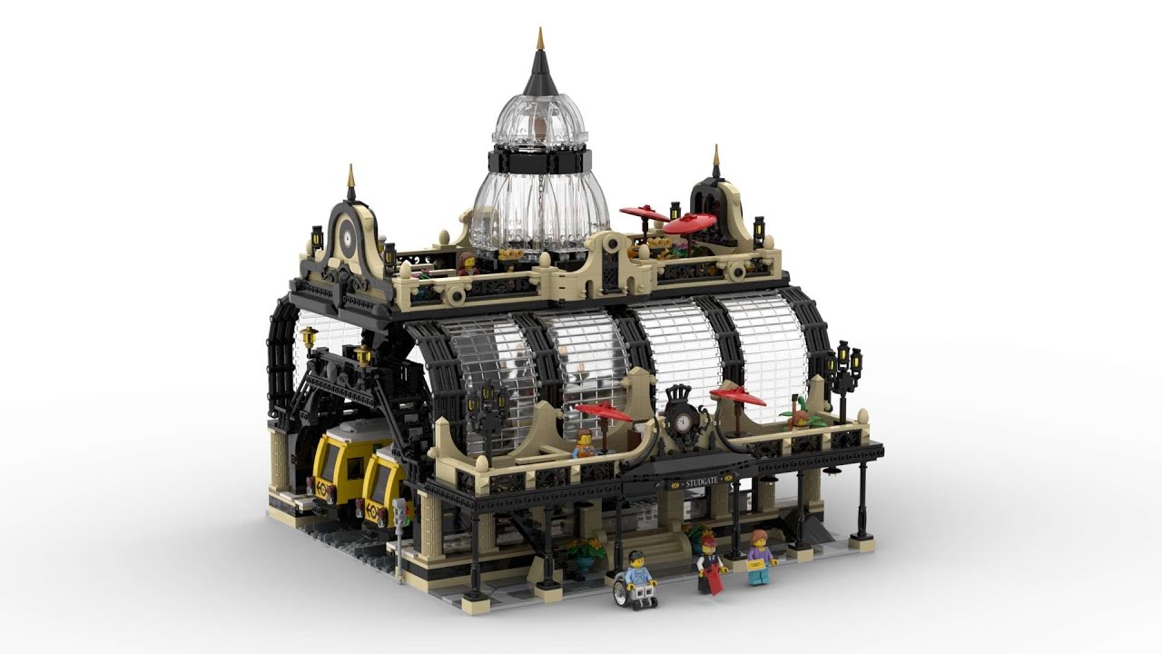 Lego 910002 Studgate Train Station Speed Build Studio Bricklink LDD by ...