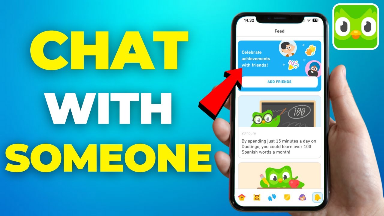 How to Chat with Someone on Duolingo - Full Tutorial - YouTube