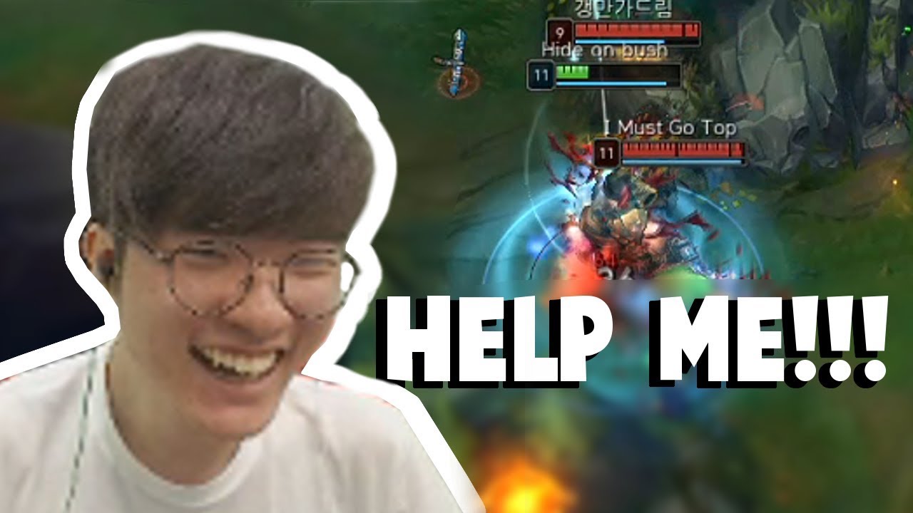 Faker "HELP ME HELP ME HELP MEEEE... OKAY" | Funny LoL Series #229 ...