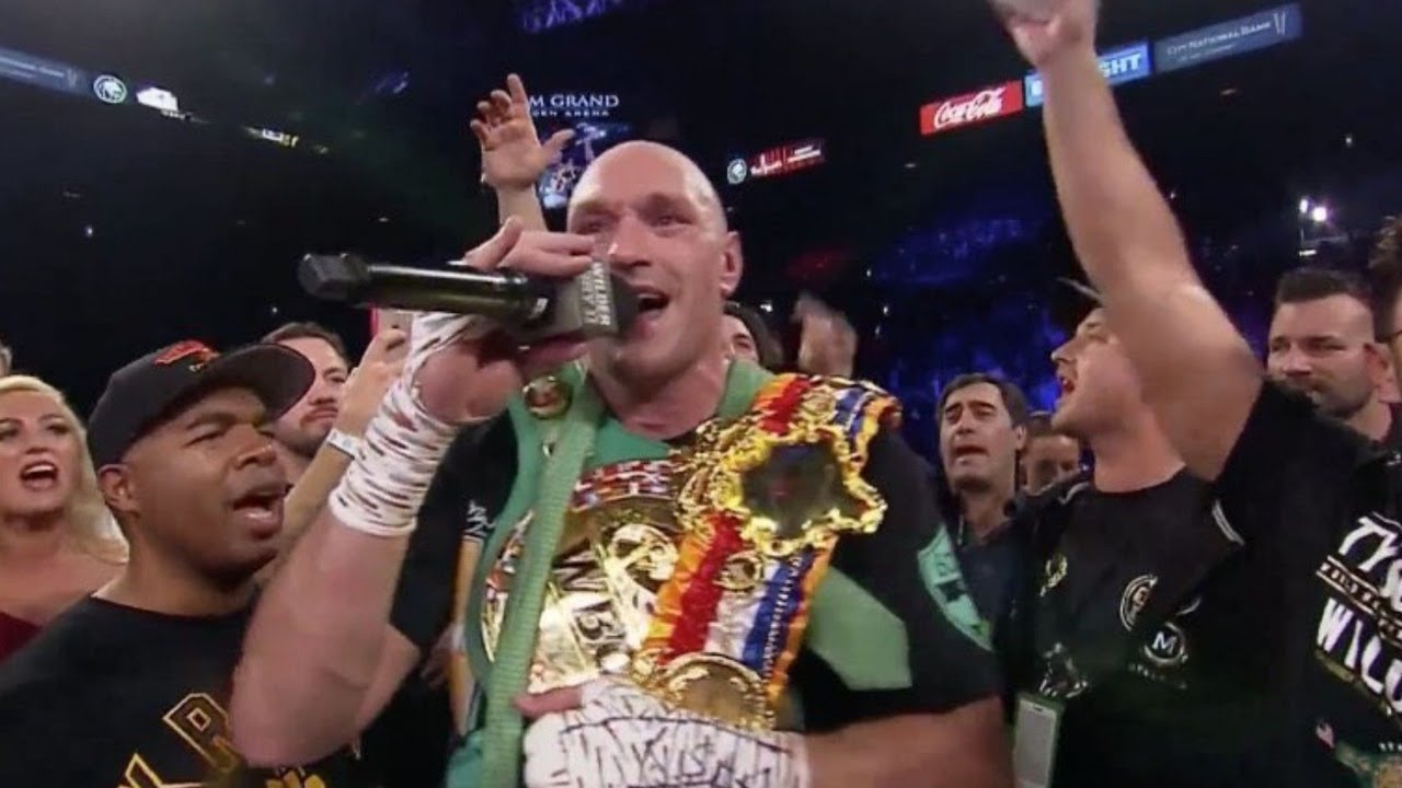Tyson Fury Post Fight Interview Vs Deontay Wilder Calls Out Anthony ...