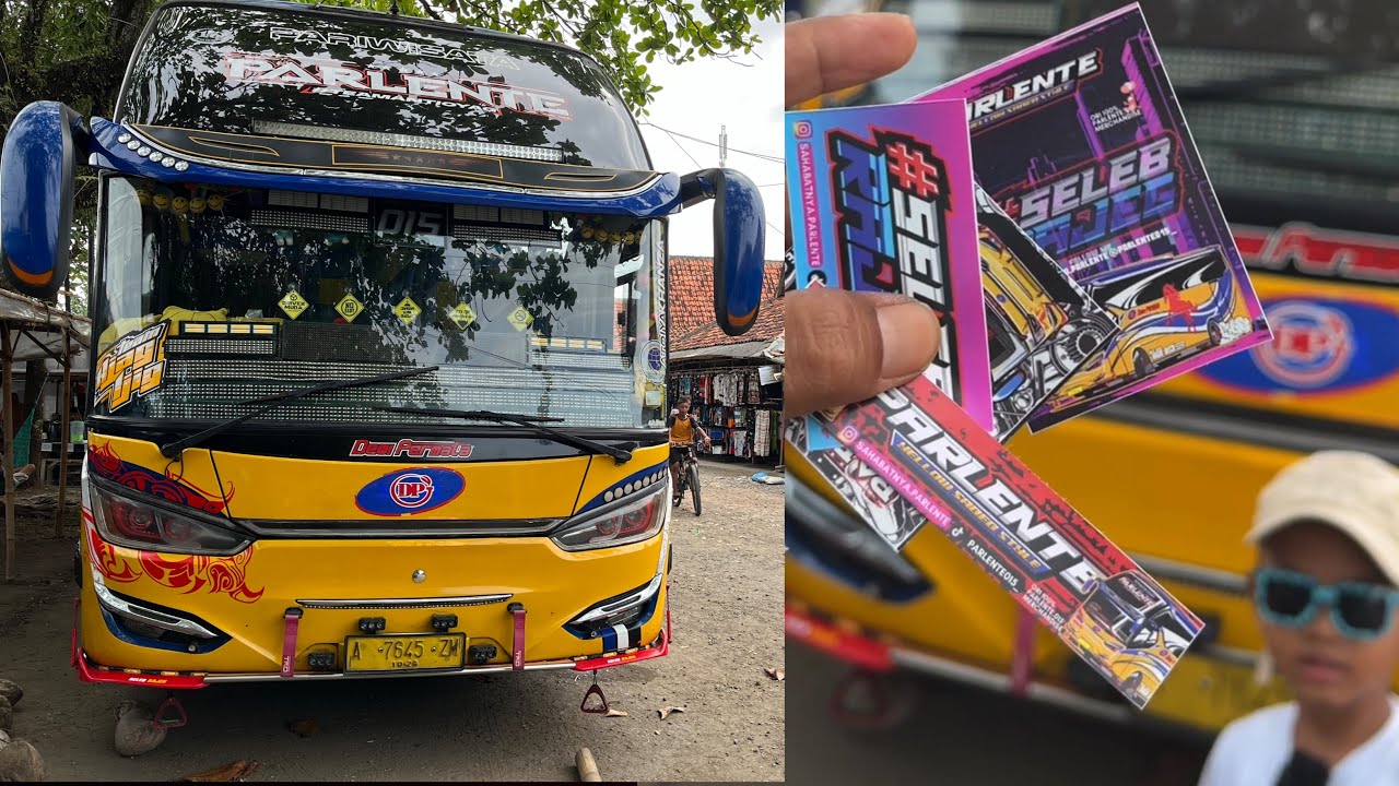 mumpung ketemu bus artis langsung beli stiker bus basuri nya gaess ‼️ ...