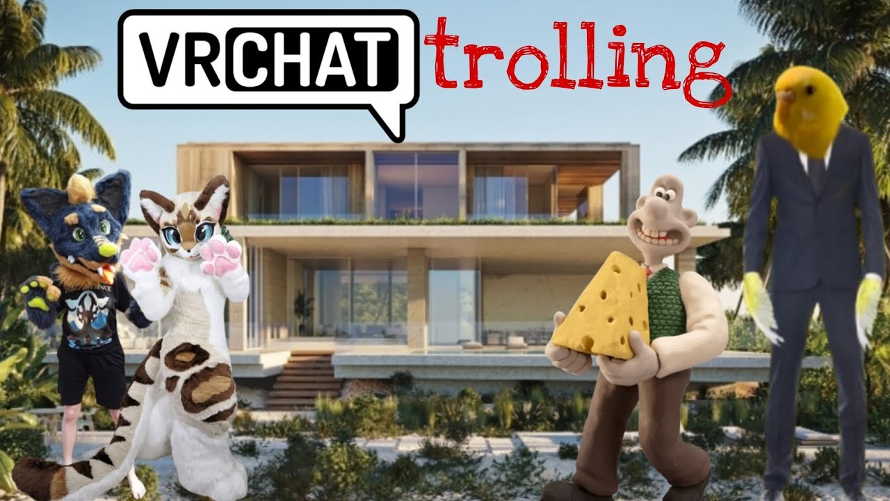 TROLLING ON VRCHAT (WE END UP GETTING BANNED) - YouTube