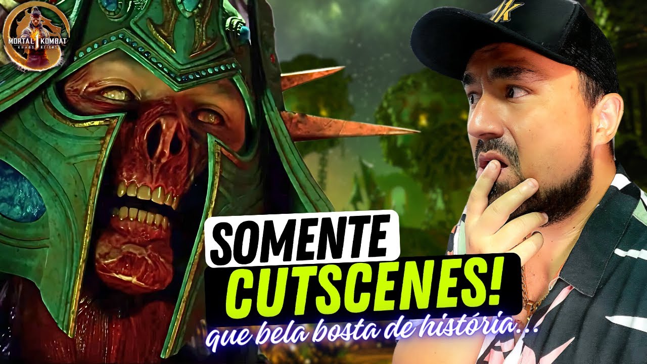 MK1 Reina o Kaos! SOMENTE AS CUTSCENES - Meu 1° React Dessa BELA BOSTA!!! - YouTube