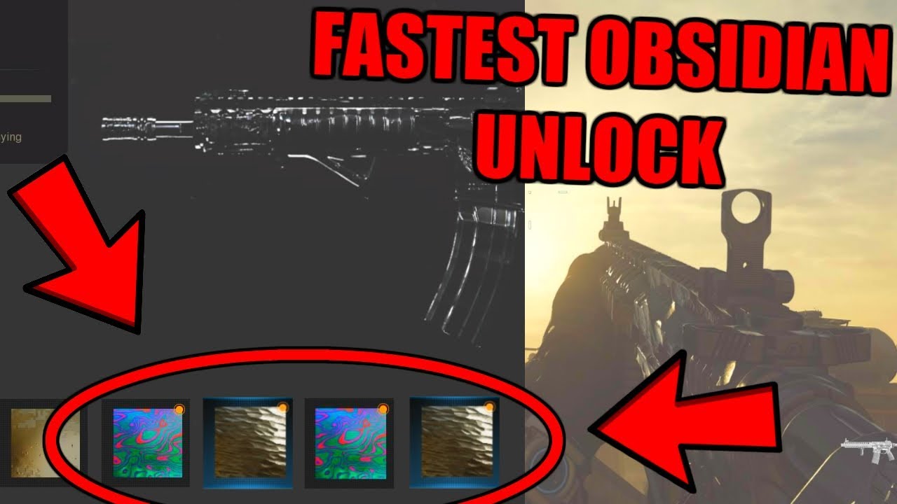 *NEW* OBSIDIAN CAMO UNLOCK FAST ASF! COD MODERN WARFARE! MODERN WARFARE ...